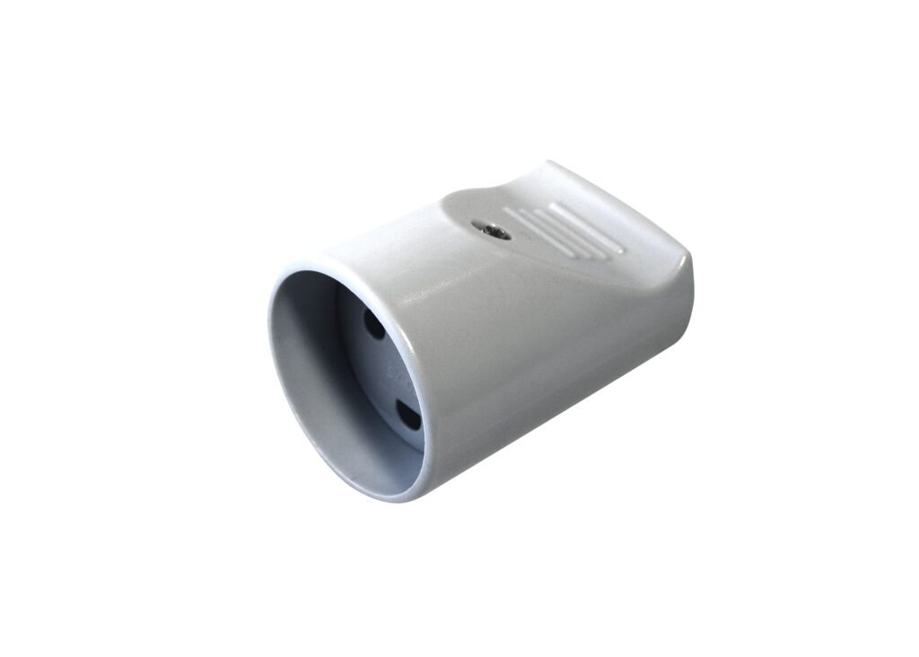 Round DK Extension Joint No Ground - Gray - Heatcom