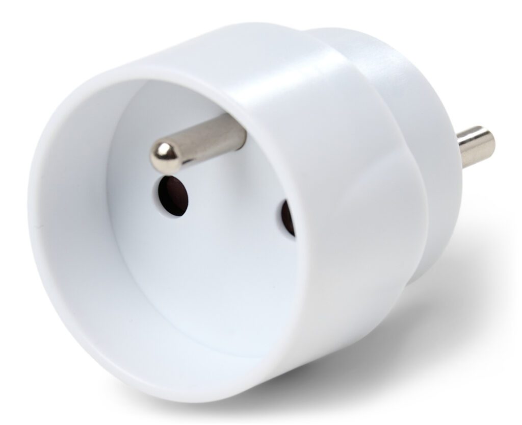 Hybrid Stik - Adaptor -Schuko to DK stik - Hvid - Heatcom